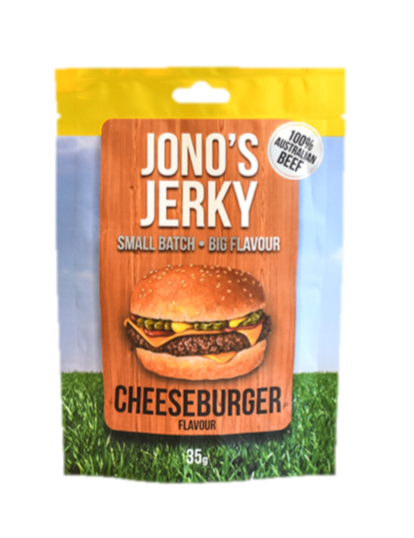 Cheeseburger flavoured Jerky | Jono's Jerky