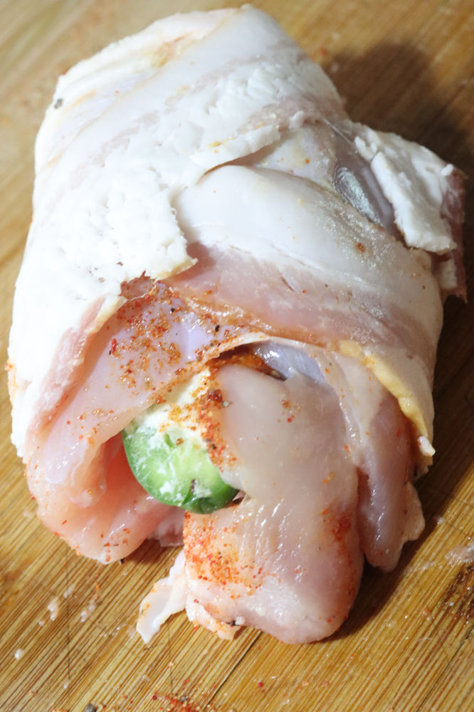 Jalapeno Popper Bacon Wrapped Chicken