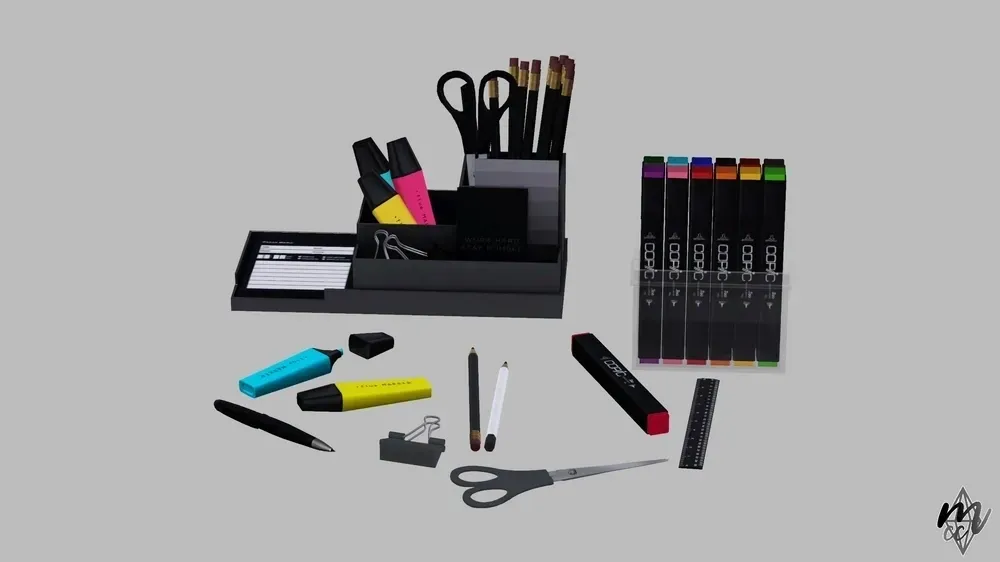ddaengsims - Office Supplies Set