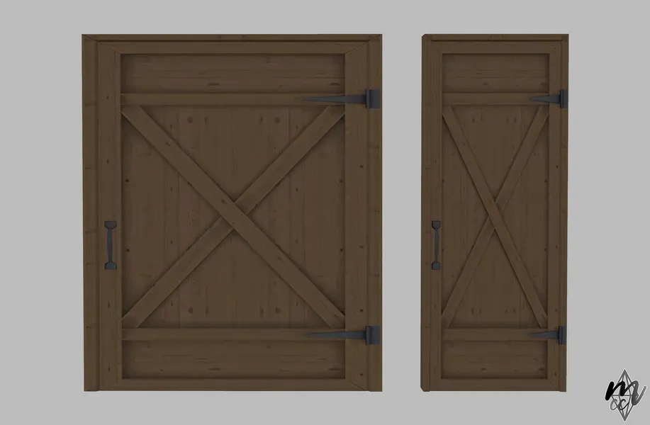 Chicklet/SIMthing New - Modern Fake Barn Doors