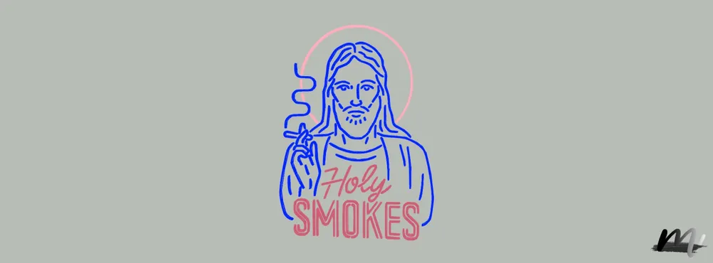 Sims41ife - Holy Smokes Neon Sign