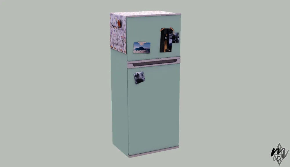 Sims-KKB - Covered Vintage Refrigerator