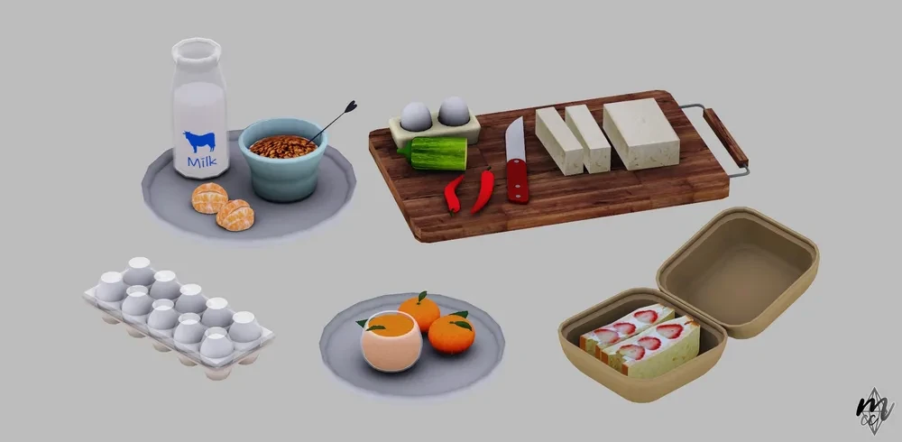 Sims-KKB - Food Set