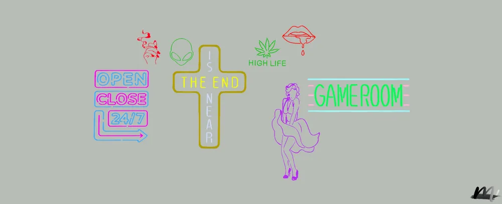 Nickname-sims4 - Neon Set