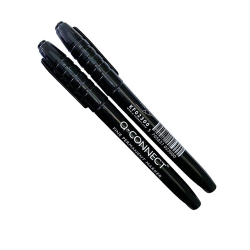 Fine Tip Black Permanent Markers - 10 | Election Shop