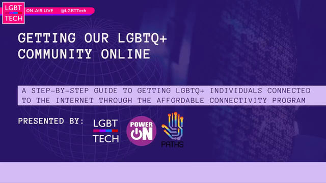 LGBT Tech and PowerOn host webinar on Affordable Connectivity Program