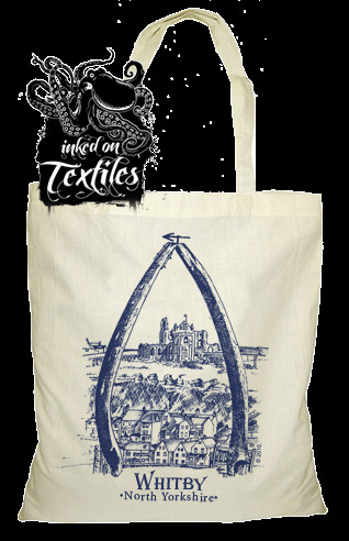 Whitby Tote Bag Whalebones Blue | Pandemonium