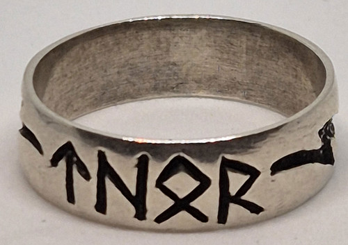 Rune And Lightning Bolt Ring | Pandemonium