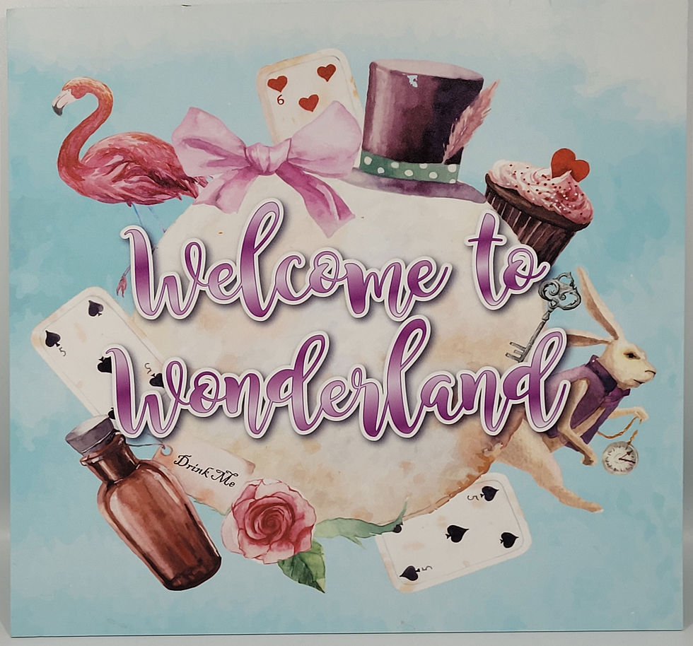 Welcome To Wonderland House or Garden Sign | Pandemonium
