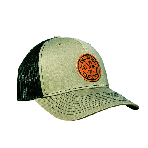 Leather Patch Ball Cap | The Velo Farm