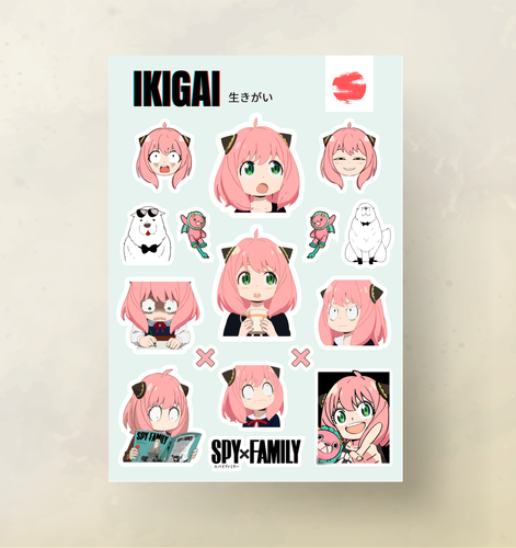 Stickers Anya | Ikigai Anime/clothes