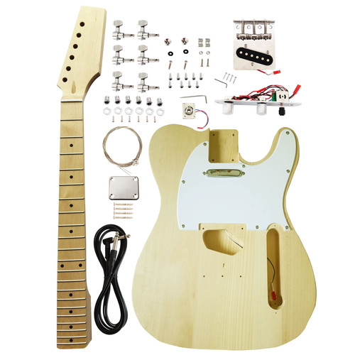 T-Style Electric Guitar Build Kit, Basswood Body | Guitar Any Way