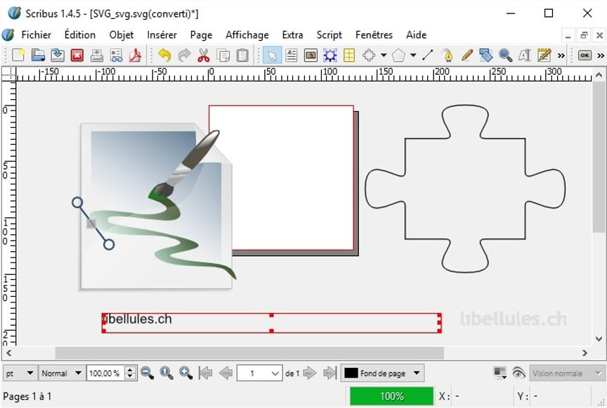 Scribus permet de concevoir et de réaliser des magazines, des bulletins ...