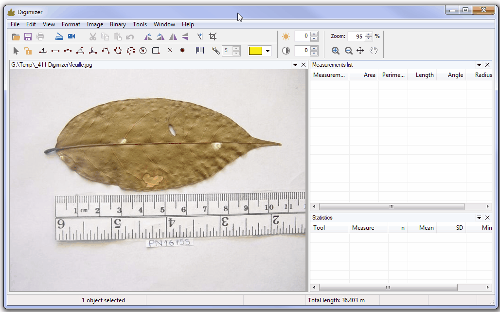 Digimizer - effectuer des mesures sur des photos | libellules.net