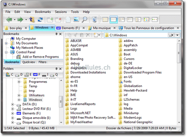 CubicExplorer vise à remplacer l'explorateur de fichiers de Windows