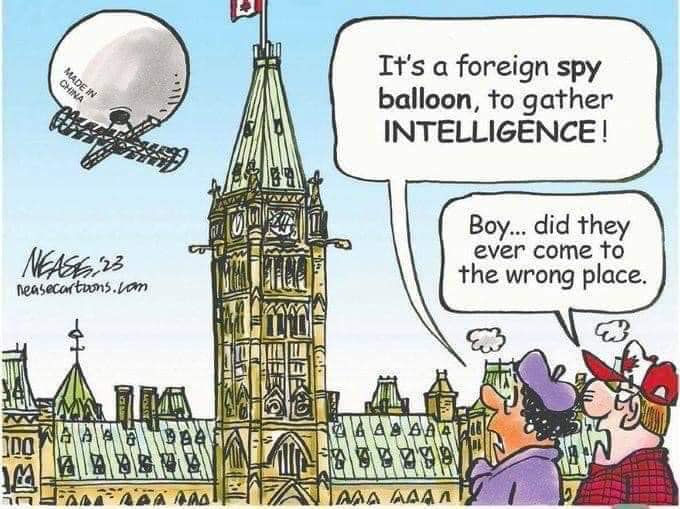 SPY BALLOON SPOTTED OVER PARLIAMENT. (Humor) | Jonathan McCormick