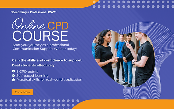 deaf communication support worker