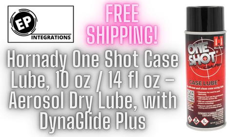 Hornady One Shot Case Lube 10 oz / 14 fl oz – Aerosol Dry Lube, with ...
