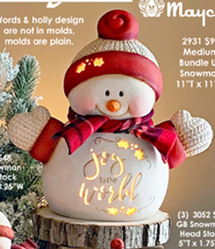 Large Bundle Up Snowman | RAD Ceramics