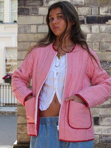 Red Gingham Jacket | from fern