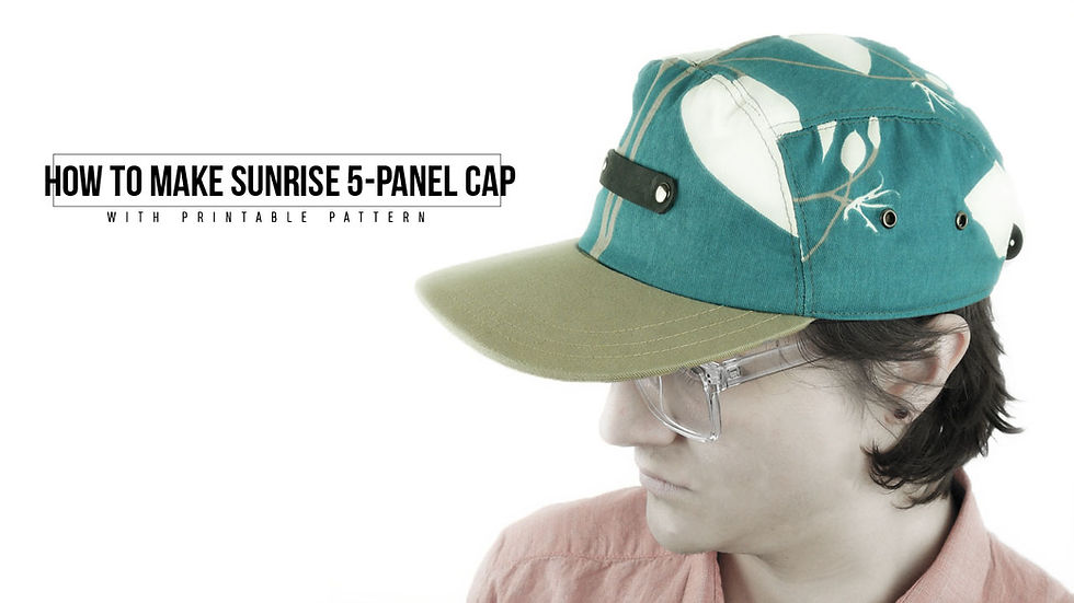 Sunrise 5-Panel Cap Pattern | ProperFit Clothing