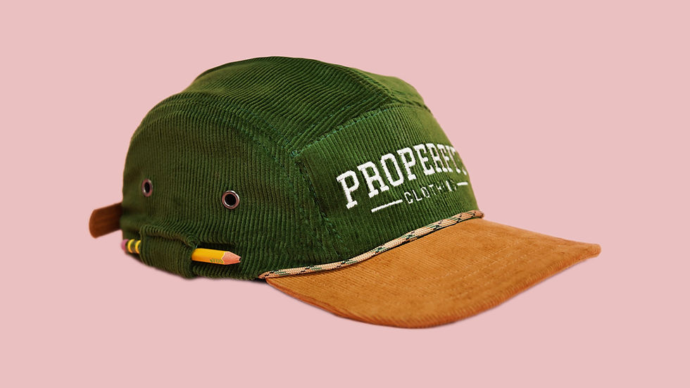 5 Panel Camp Cap Pattern (Download) | ProperFit Clothing
