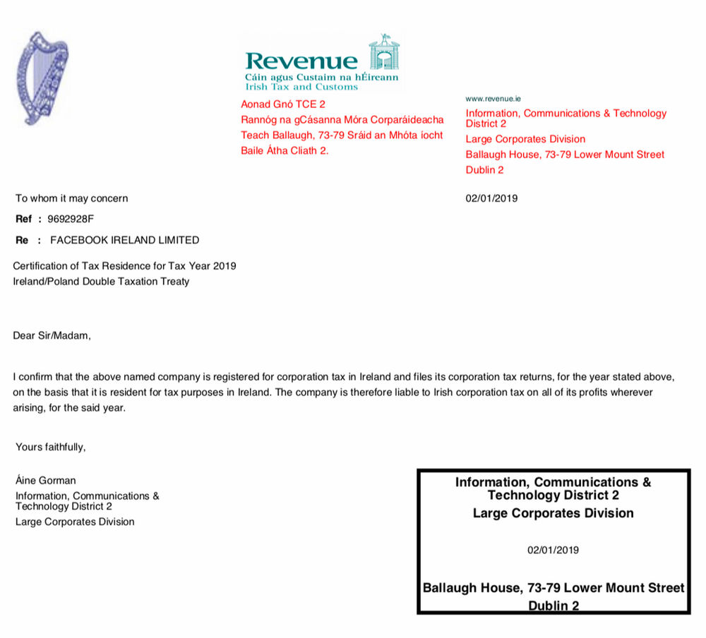 For which payments you can use copies of residency certificates