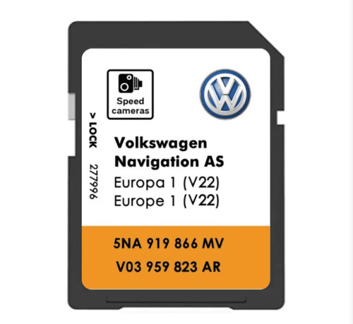 VW V22 (AS) 2025 MIB2 Sat Nav SD Card UK + Europe 5NA 919 866 MU ...