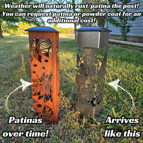 Solar Lighted Garden Post - Beautiful Garden Decor! | InSANDity Fab, LLC