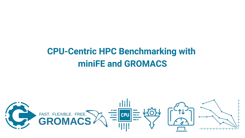 CPU-Centric HPC Benchmarking with miniFE and GROMACS