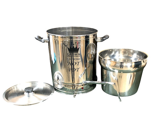 Hot Pot 11 Litre Stainless Steel | CROWN Industries