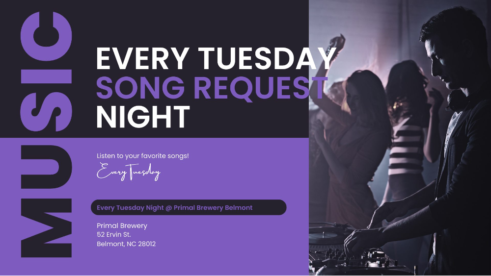 Song Request Night Every Tuesday