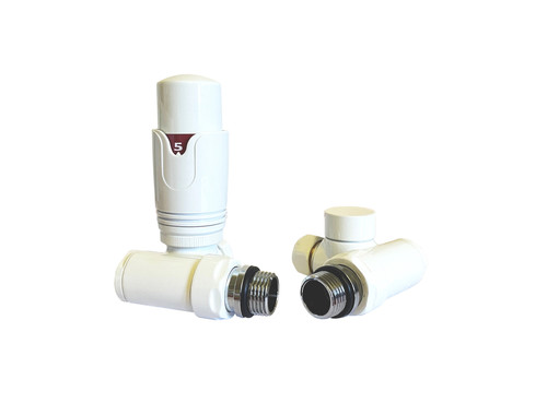 Thermostatic Hybrid (Dual Fuel) White Valve Set | Radox Radiators