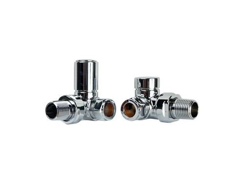Circulus Chrome Corner Valve Set | Radox Radiators