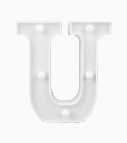 Letra Led U x1 | globoscotillon