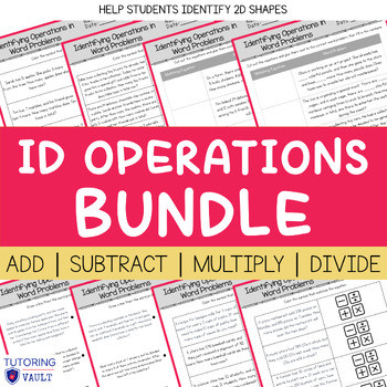 Identifying Operations in Word Problems Bundle | Mysite