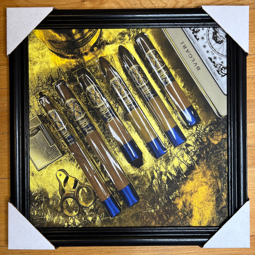 24 x 24 Framed AM | CIGARS Artwork | AMCIGARS
