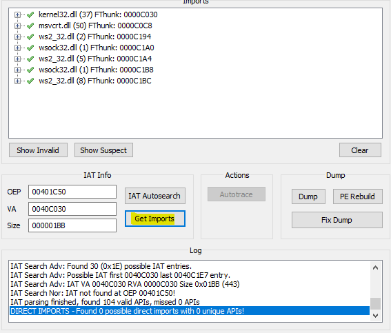 Manually unpacking a UPX packed binary