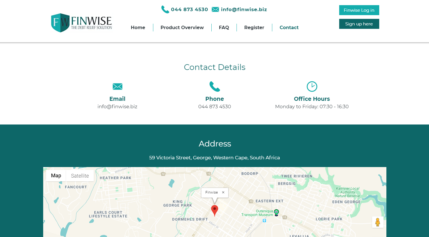 Debt Management | Finwise | Contact