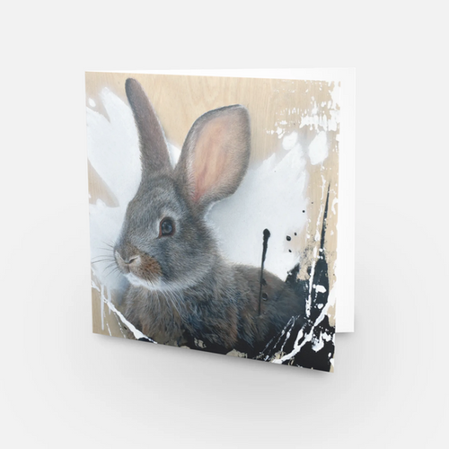 Carte de souhaits - Lapin | Lise Racine artiste