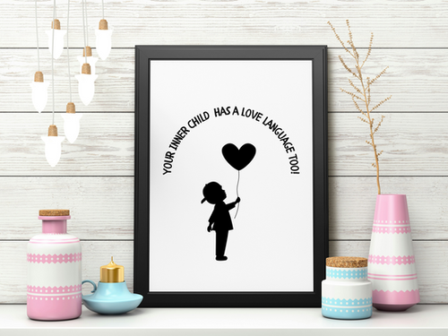Inner Child Love Language Poster | Therapist Wall Decoration Digital ...