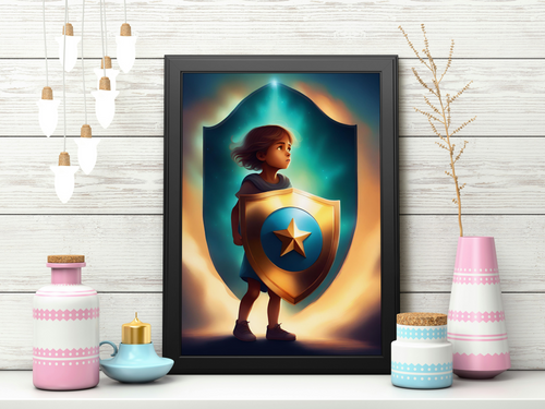Inner Child Shield of Resilience Poster | Therapist Wall Art | Inner ...