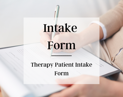 Therapy Patient Intake Form-PDF | Inner Child Worksheets