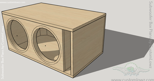 2 DC Audio LVL 1 12s ported subwoofer box plans | CustomLowz