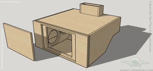 4 DB Drive G7 8 4th Order Trunk Blow Thru subwoofer box plans | CustomLowz