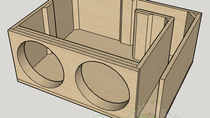 2 Skar Audio EVL 12" Sub and Port Back Subwoofer Box Plans | CustomLowz