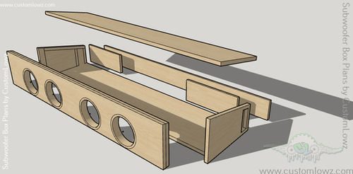 2011 Ford F150 4 Skar Audio EVL 6.5s Crew underseat subwoofer box plan ...