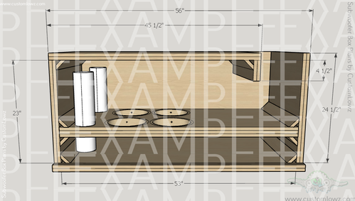 Custom 6th Order Bandpass Subwoofer Box Plans | CustomLowz