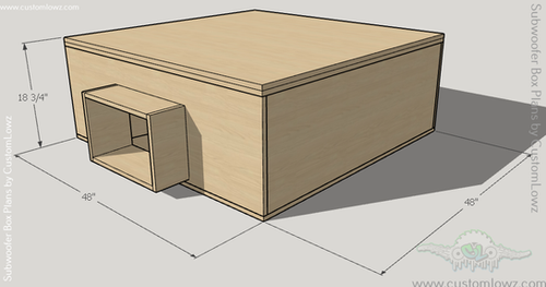 8 Audio Legion Gladiator 10s 4th Order Blow Thru subwoofer box plans ...