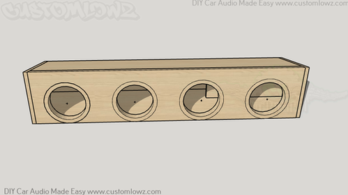 2009-2025 Ford F150 Crew Cab (4) 8" Subwoofers DIY Plans | CustomLowz